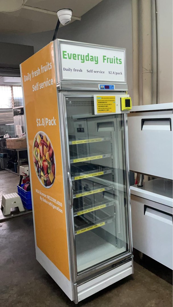 Self service fridge with payment collection system and self delivery ...