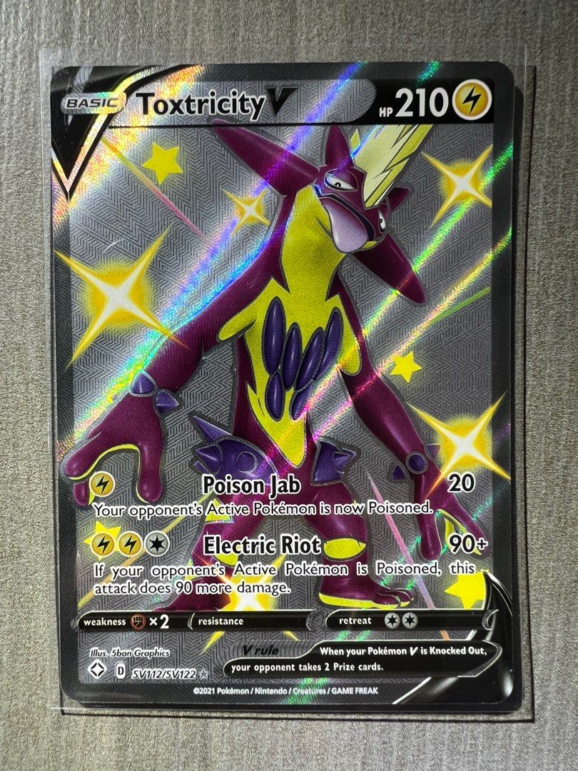 [Shiny Rare] Toxtricity V & Vmax Pokemon Cards, Hobbies & Toys, Toys ...