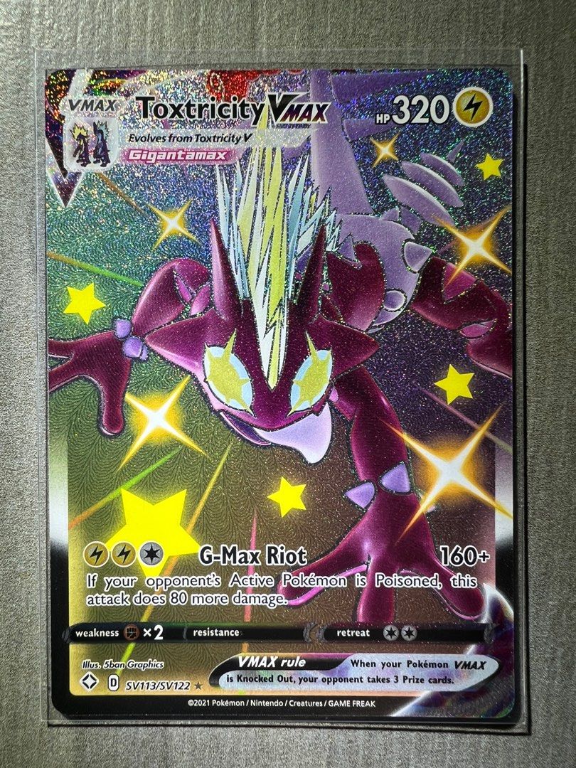 [Shiny Rare] Toxtricity V & Vmax Pokemon Cards, Hobbies & Toys, Toys ...