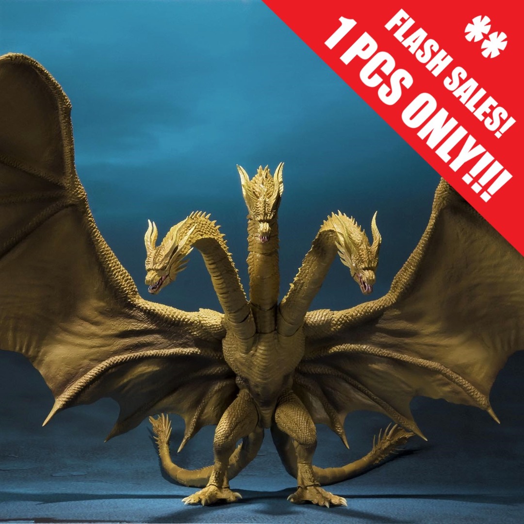S.H.MonsterArts King Ghidorah (2019) Godzilla King of the Monsters ...