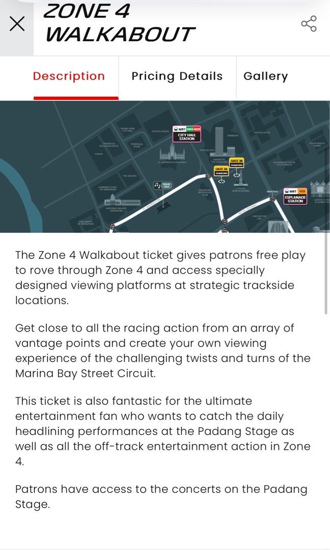Singapore F1 Grand prix 3 day pass Zone 4 walkabout, Tickets & Vouchers ...