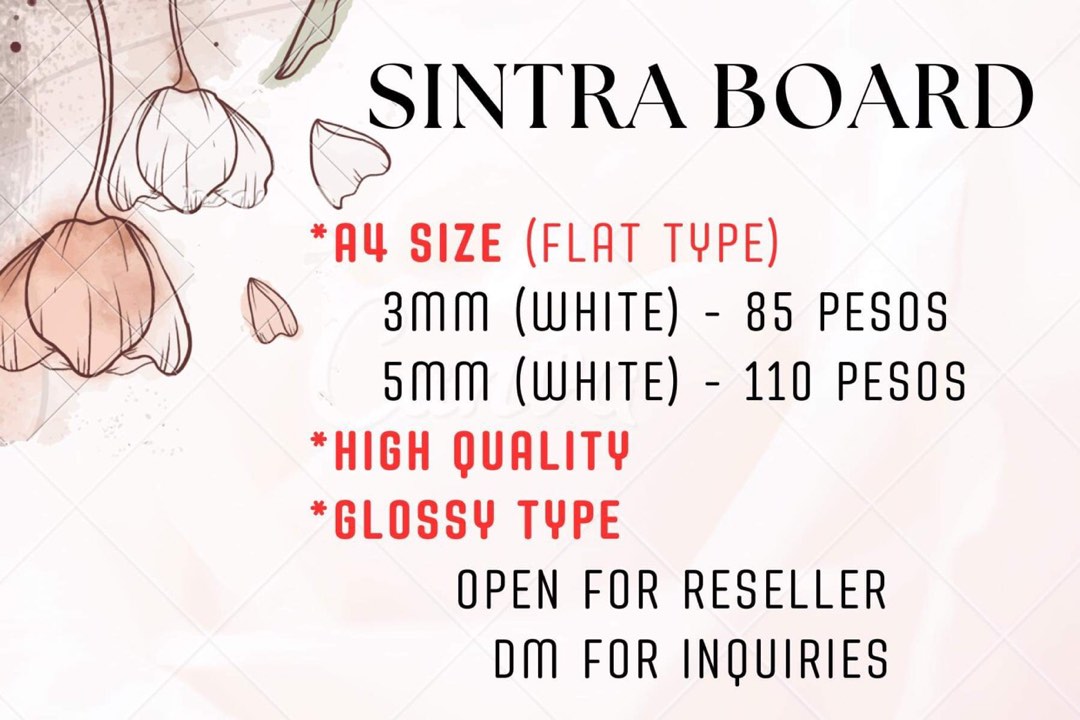 Sintra Board, Hobbies & Toys, Stationary & Craft, Art & Prints on Carousell