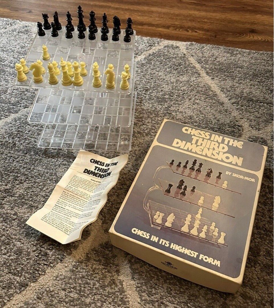 Skor-mor Chess in 3 Dimension Board Game, 興趣及遊戲, 收藏品及紀念品, 古董收藏 - Carousell