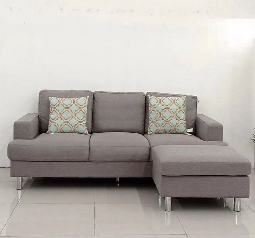 Sofa abu carvel, Perabotan Rumah di Carousell