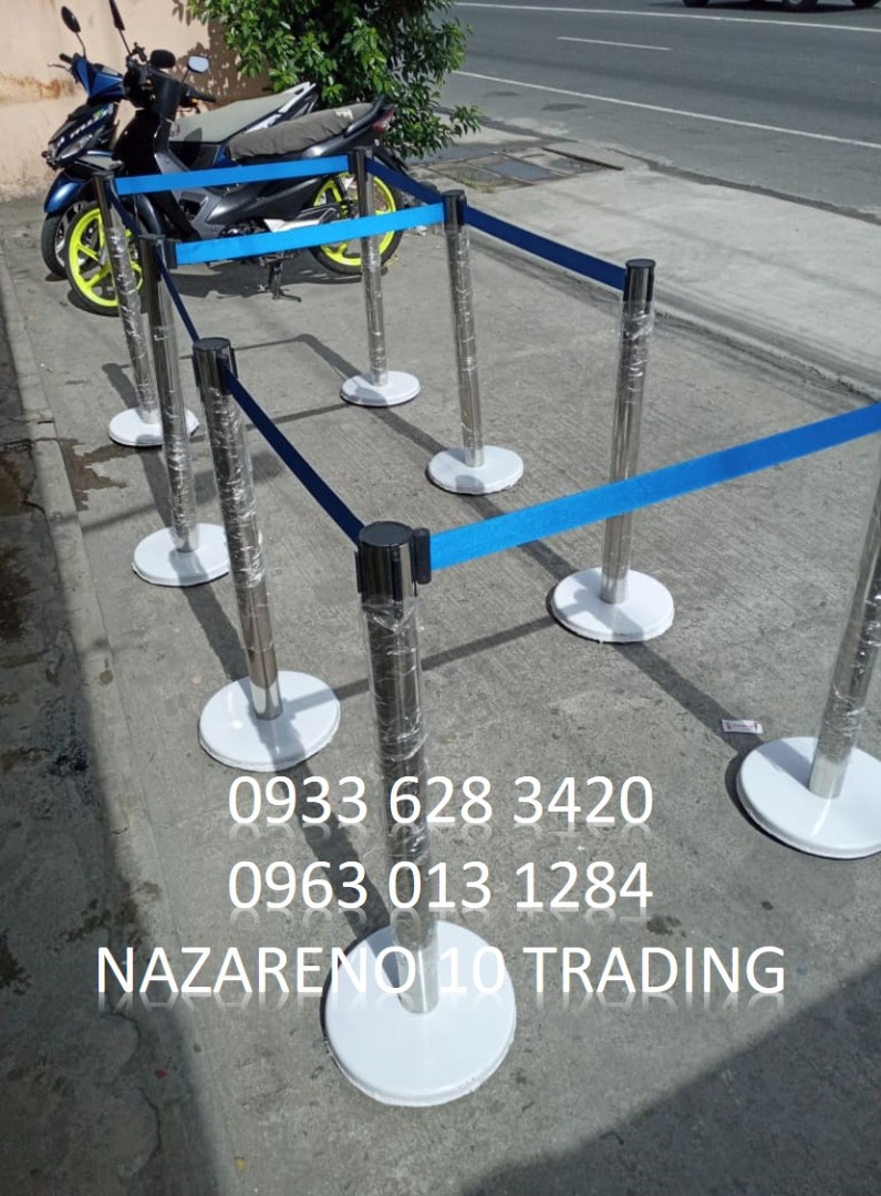 STANCHION POST Belt Retractable Stainless Body, Commercial & Industrial ...