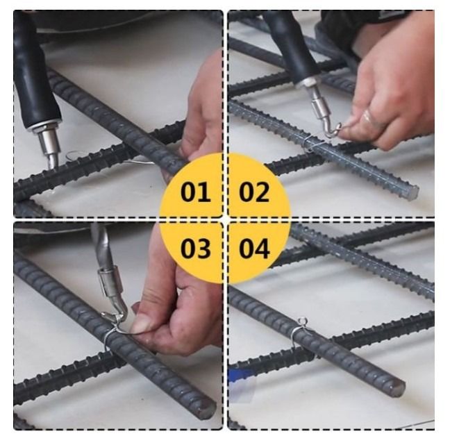 Steel Bar Tying Hook Tool / Rebar Hook Heavy Duty Steel Rubberized ...