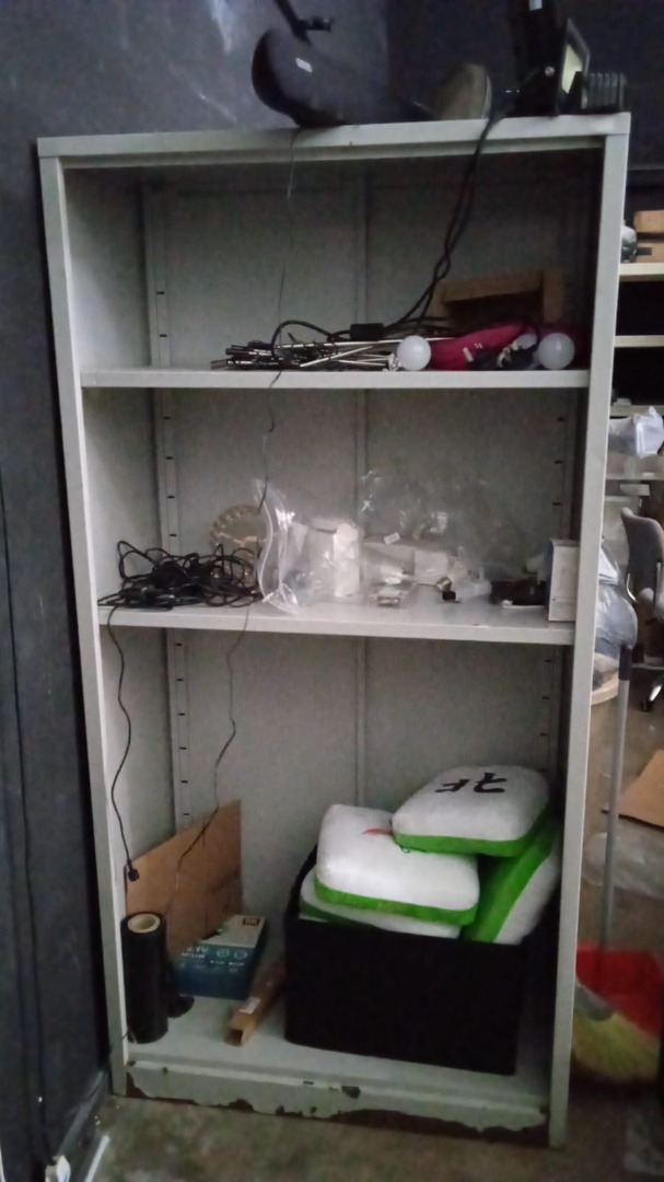 92cm (Length) by 180cm (Height) by 41cm (Depth) steel open shelf ...