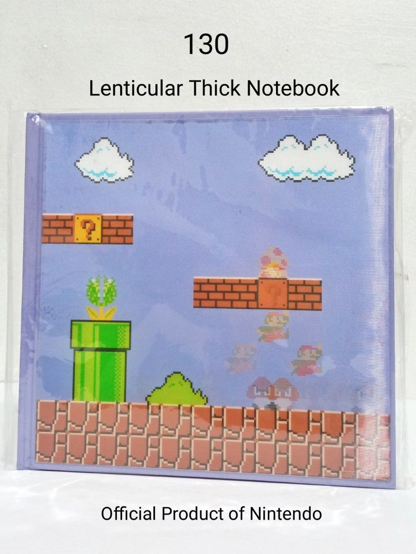 Super Mario Bros. Lenticular thick Notebook by Nintendo 2015 on Carousell