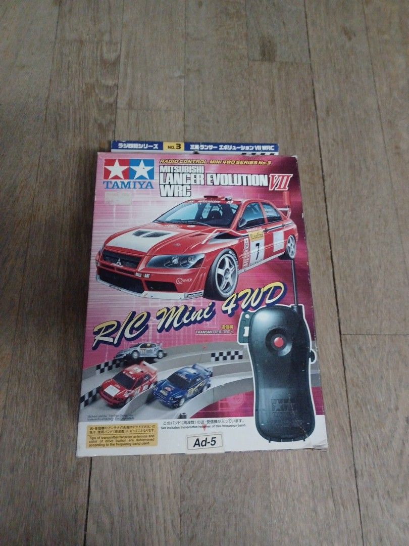 TAMIYA RC mini 4WD MITSUBISHI LANCER EVOLUTION VII WRC Brand New Set ...