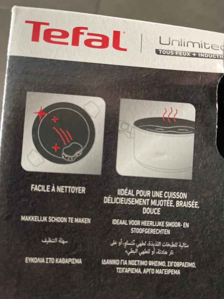 Tefal Unlimited 24cm pot with lid and handle, Furniture & Home Living ...