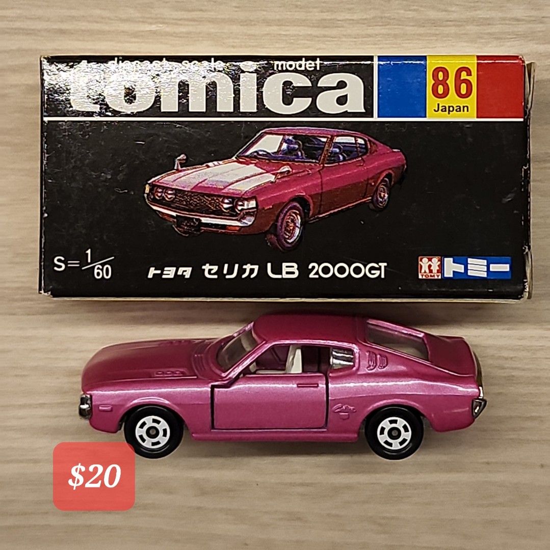 Tomica Toyota Celica 1600GT TA22 Black Box Reissued 1/64 JDM not hotwheels kyosho ignition model ...