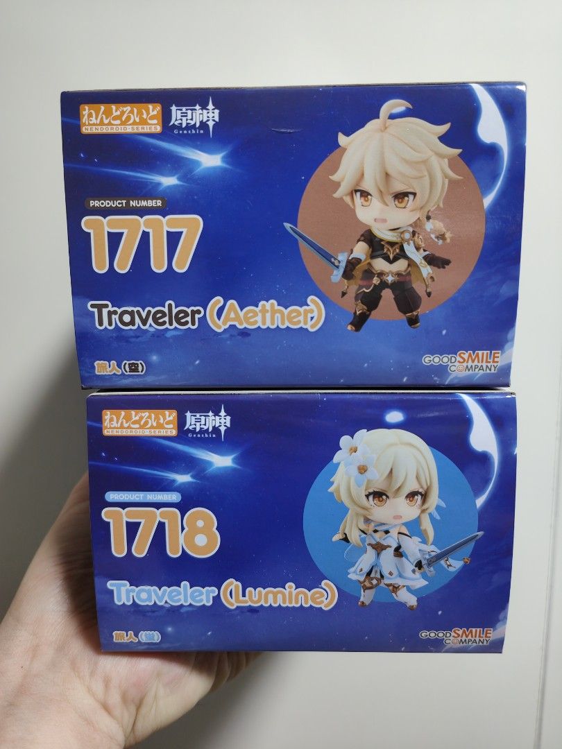 Traveller Lumine and Aether Genshin Impact nendoroid set good smile ...