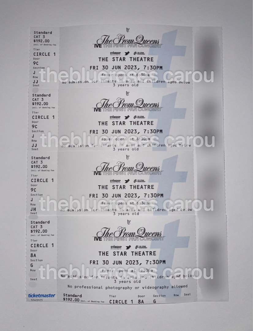 URGENT WTS IVE the first fan concert the prom queens Singapore sg star ...