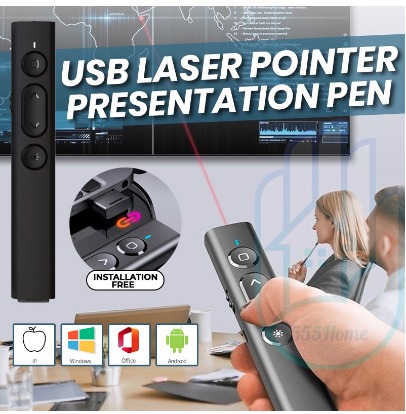 USB Wireless Laser Pointer Presentation Remote Control / PPT PowerPoint ...