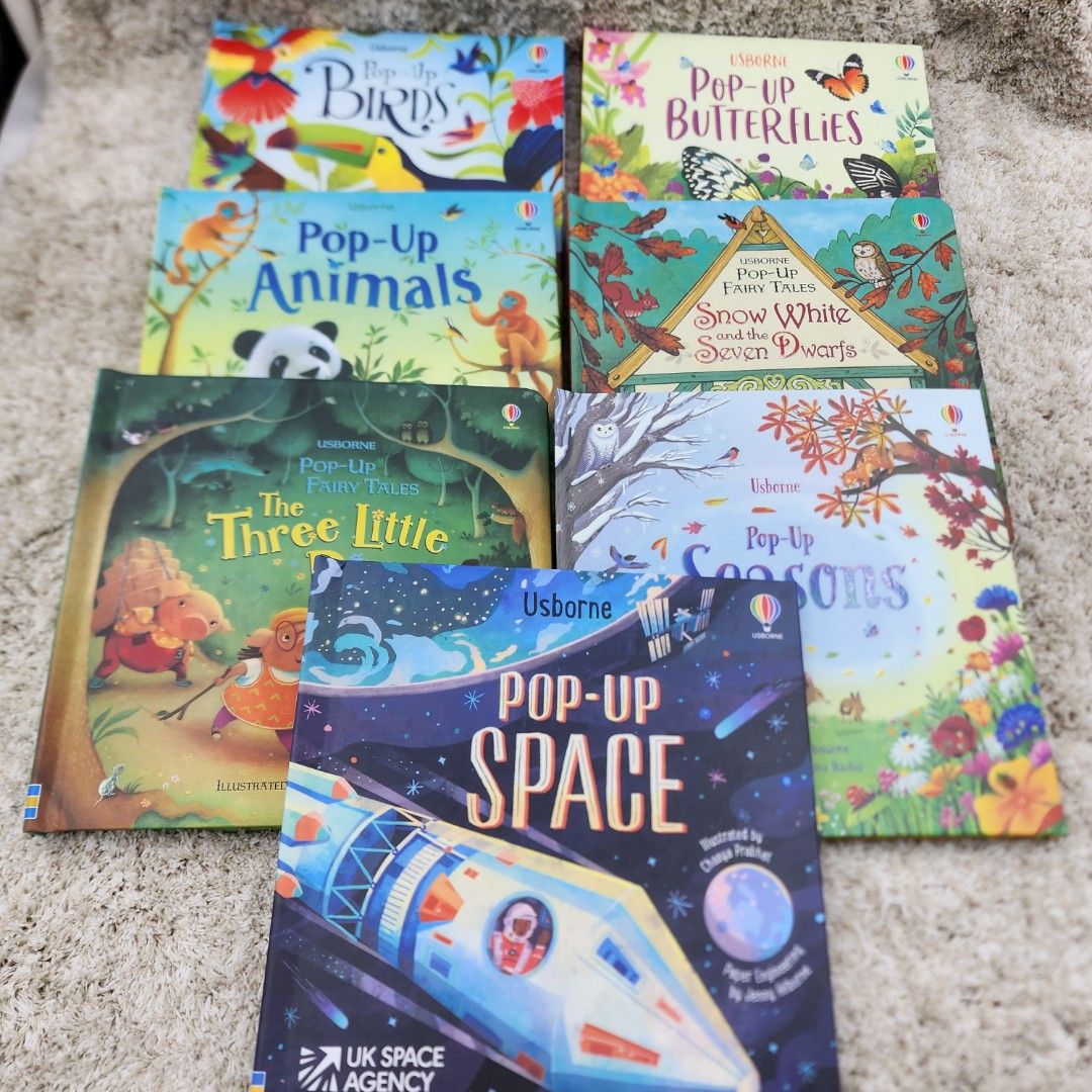 usborne pop-up series/birds/butterfly/animals/snow white/The three ...