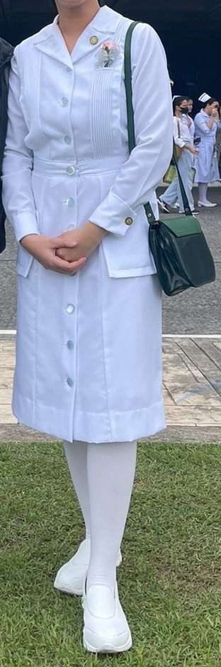 UST College of Nursing Gala uniform, Women's Fashion, Dresses & Sets ...