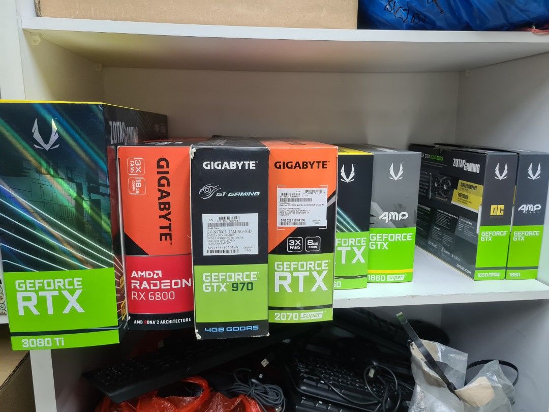 Various model GPU boxes Zotac ASUS AMD, Computers & Tech, Parts ...
