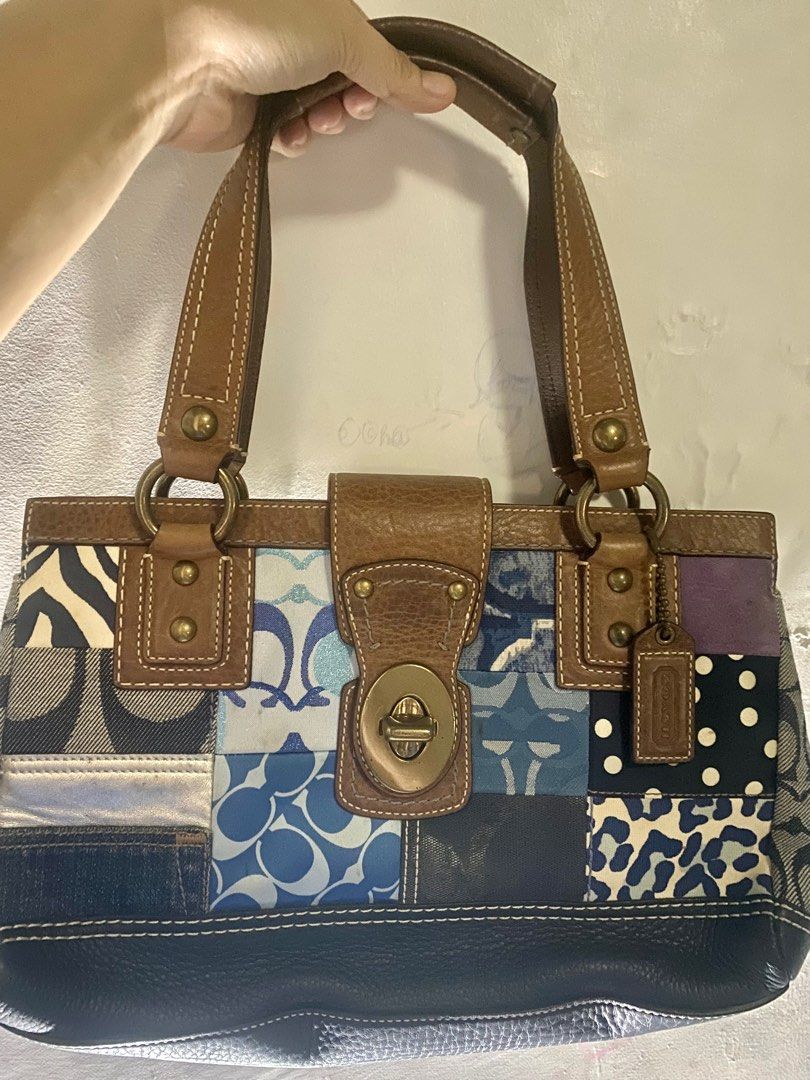 Vintage coach denim patchwork, Luxury, Bags & Wallets on Carousell