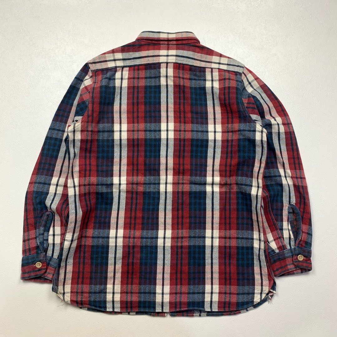 Warehouse heavy weight flannel, Fesyen Pria, Pakaian , Atasan di Carousell