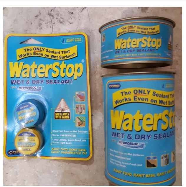 Waterstop Wet and Dry Sealant Water Stop Effective on Wet Surfaces Clay ...