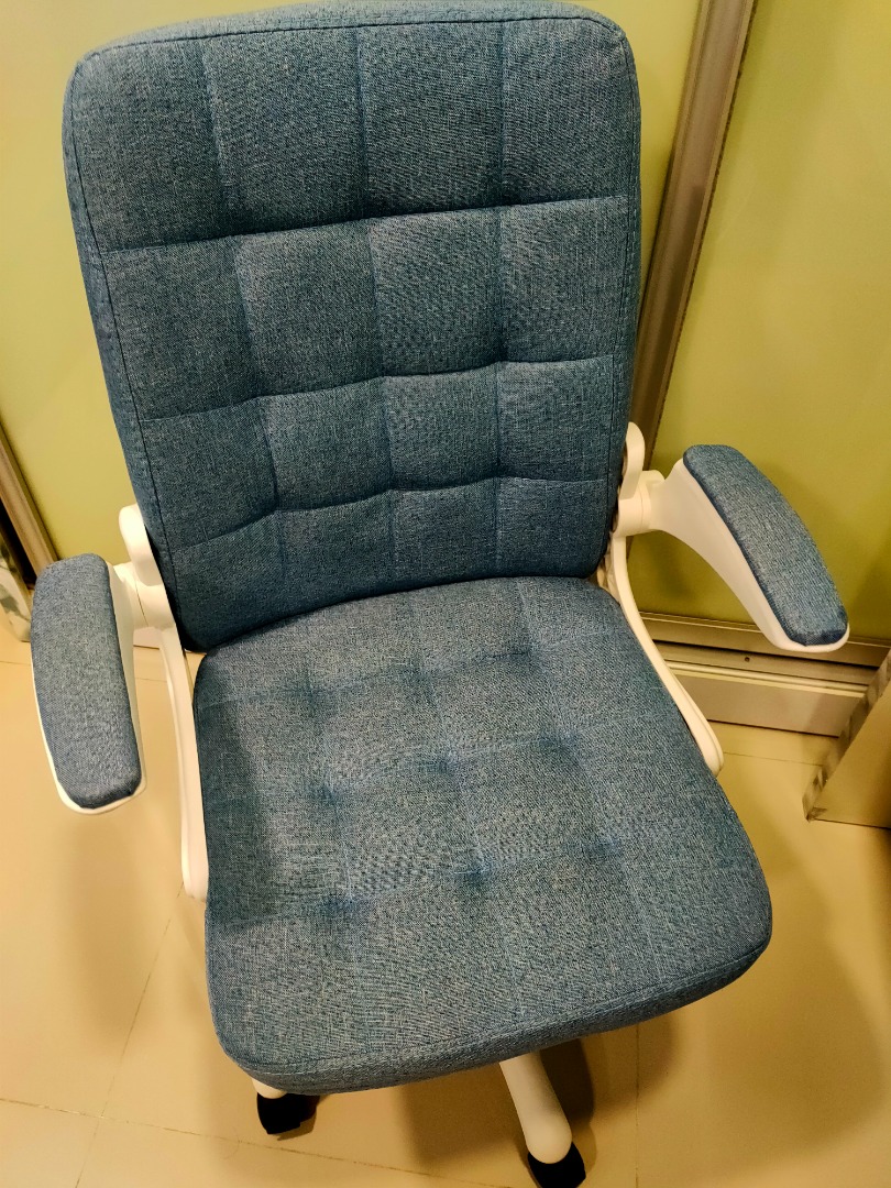 Work chair with adjustable armrest, Furniture & Home Living, Furniture ...