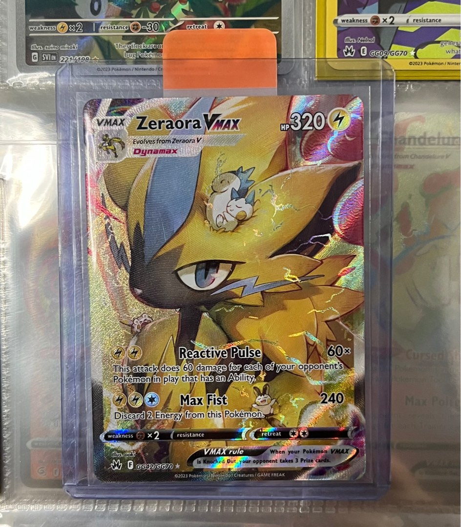WTS > Zeraora Vmax GG42/GG70 Crown Zenith Pokemon TCG, Hobbies & Toys, Toys & Games on Carousell