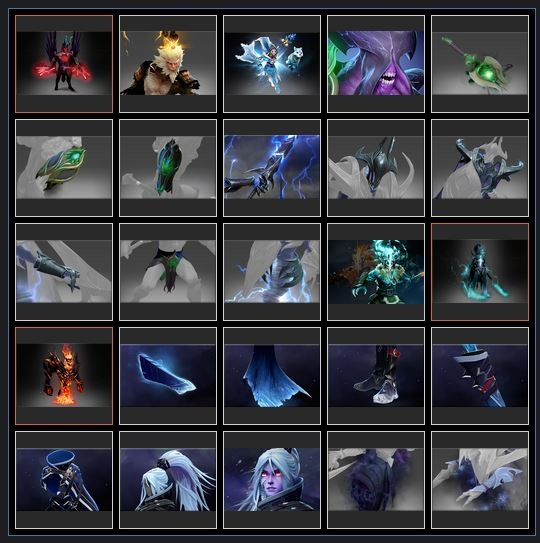 WTS Dota 2 Account with TI exclusives / untradable Items Ti8+Ti10+Ti11 ...