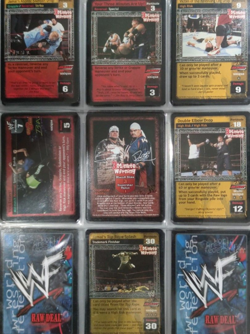 WWF RAW Deal Brock Lesnar, Kurt Angle, Trish Stratus, Tajiri & 3 Minute Warning Set, Hobbies ...