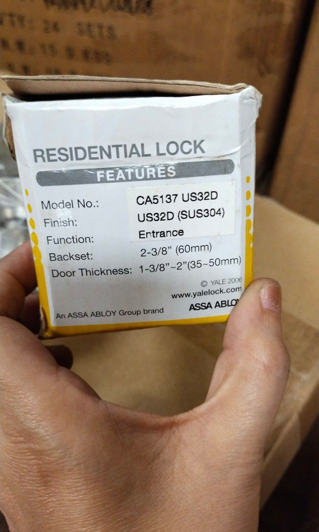 Yale residential lockset entrance lockset knobs Ca5137 US32D stainless ... Yale residential lockset entrance lockset knobs Ca5137 US32D stainless ...