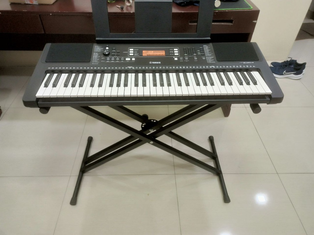 Yamaha PSR-363 61-Keys with Free Keyboard Stand/Music Stand Touch ...