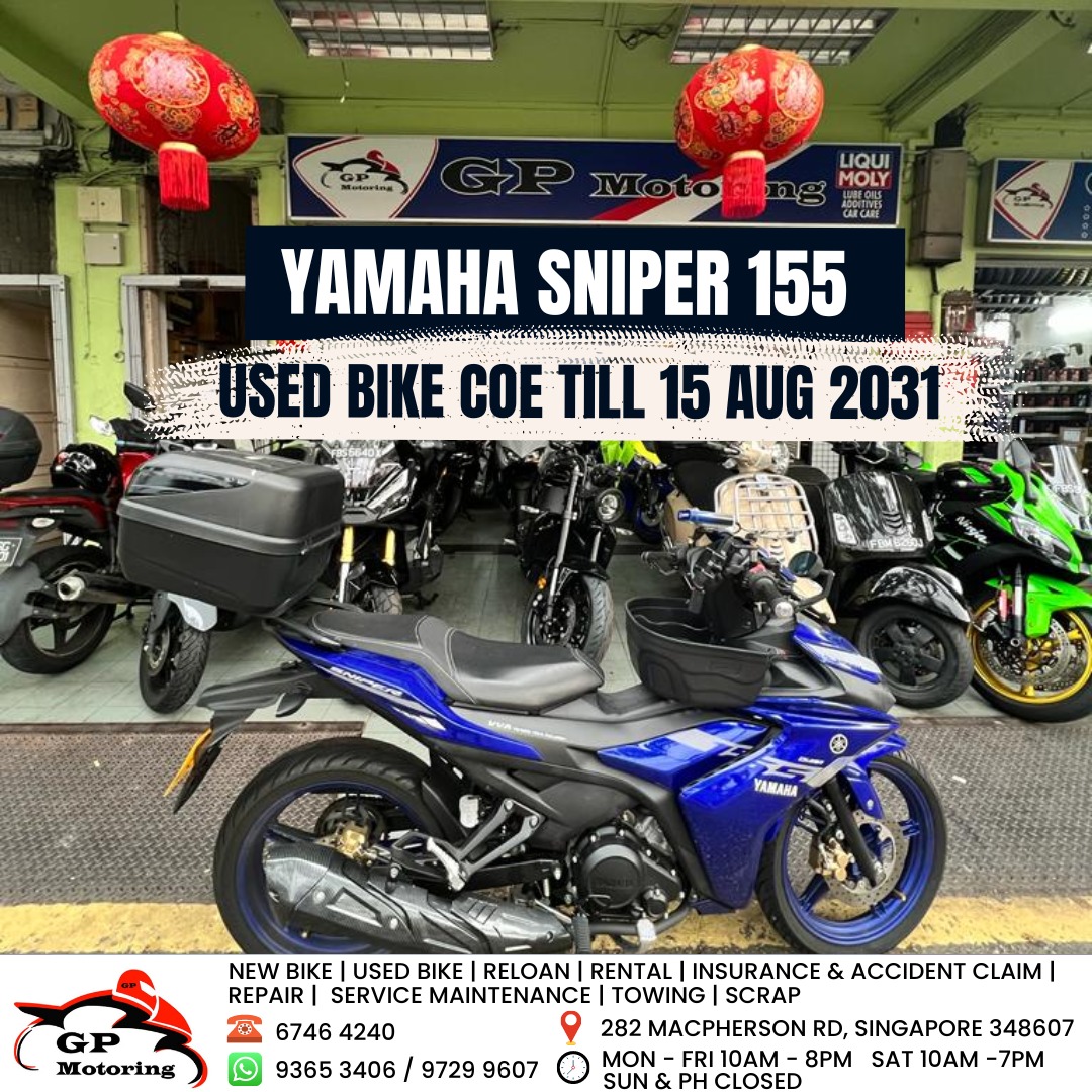 YAMAHA SNIPER 155 | USED BIKE | LOW MILEAGE | MODEL 2021 | GP Motoring ...