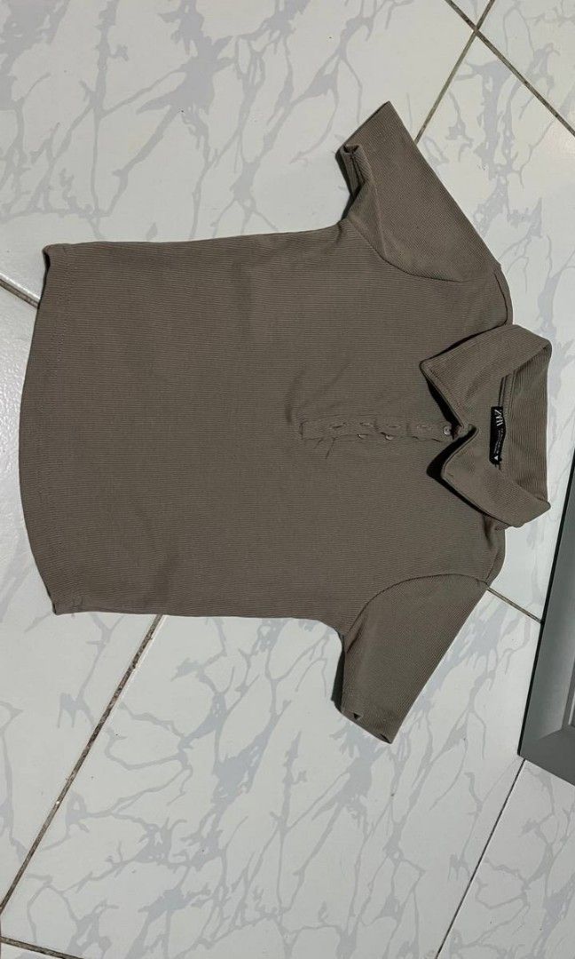 ZARA body hugging shirt on Carousell
