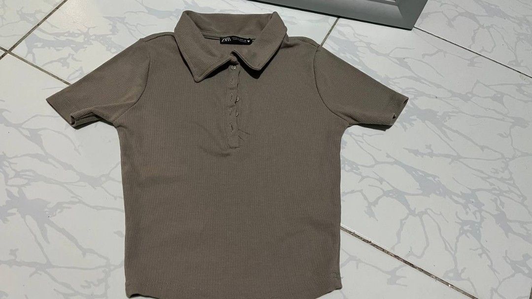 ZARA body hugging shirt on Carousell