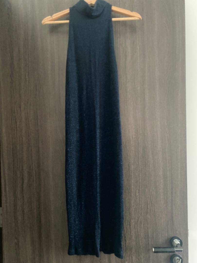Zara Navy blue dress, Women's Fashion, Dresses & Sets, Dresses on Carousell