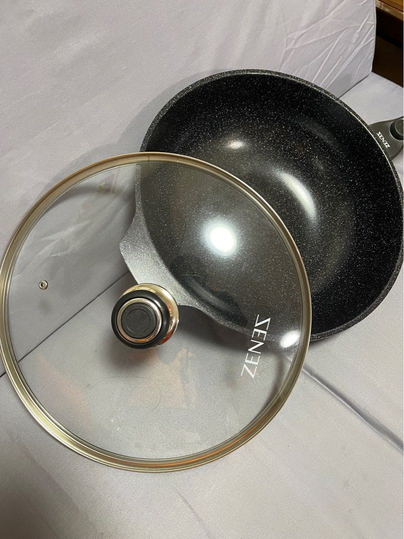 Zenez 32cm Cooking Wok, Furniture & Home Living, Kitchenware ...