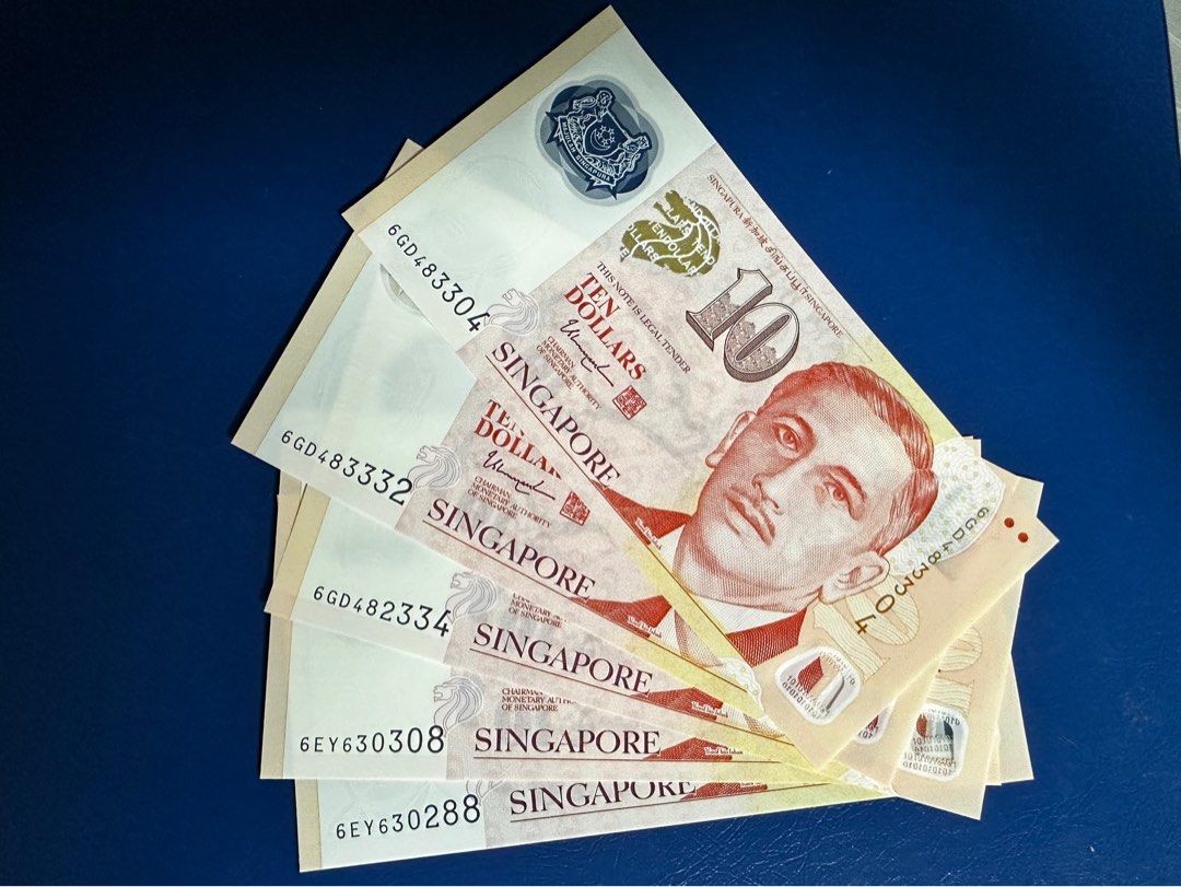 $10 Singapore notes with nice numbers, Hobbies & Toys, Memorabilia ...