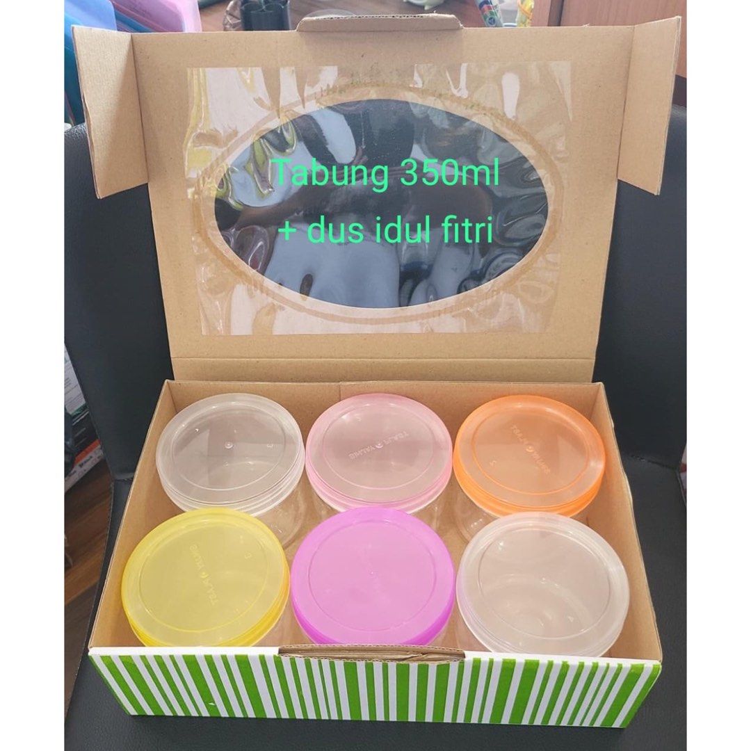 1 dus isi 6 toples tabung 350ml, Serba Serbi, Others di Carousell