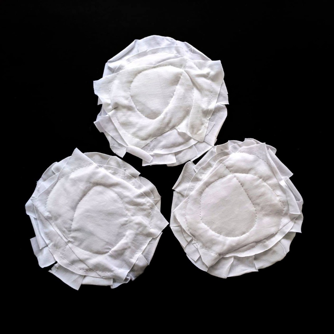 3pcs White Basahang Bilog Round Rags Multipurpose Cleaning Cloth Dust ...