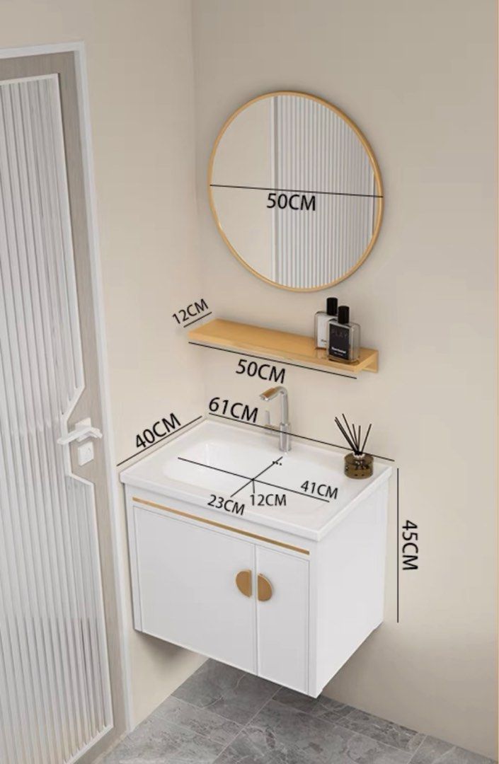 40cm Width bathroom vanity set, Furniture & Home Living, Bathroom ...