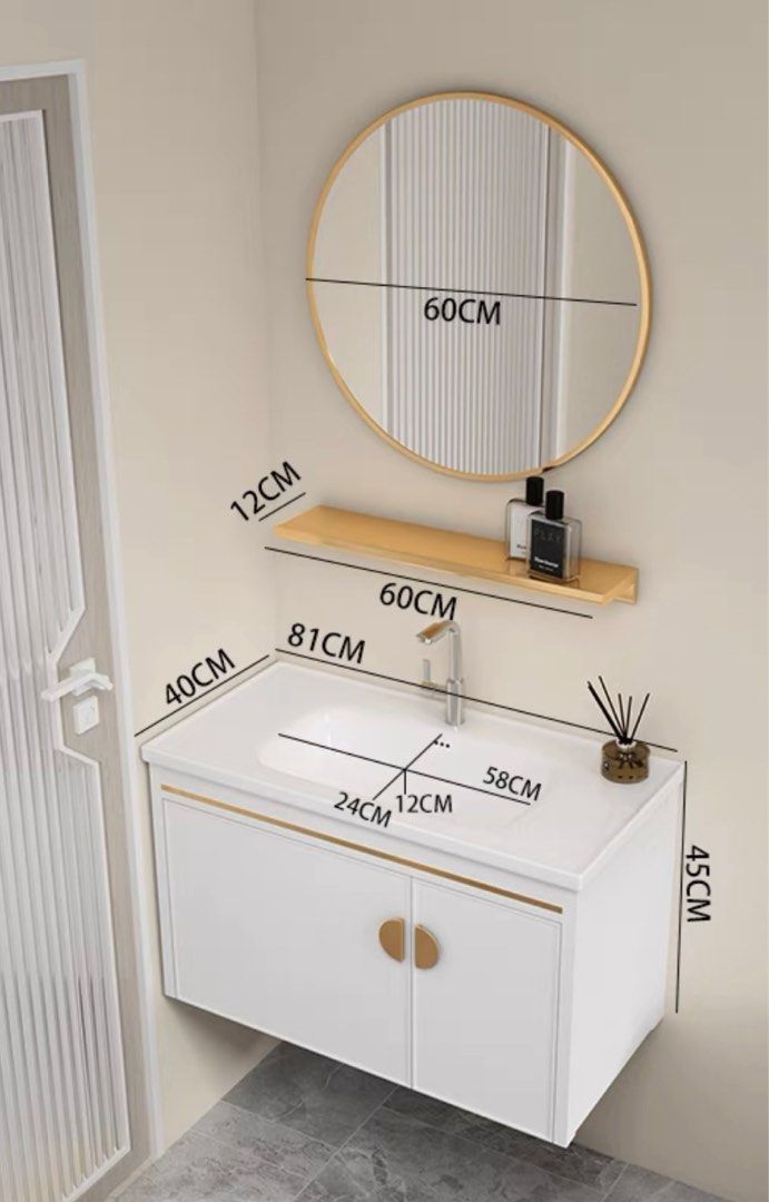 40cm Width bathroom vanity set, Furniture & Home Living, Bathroom ...