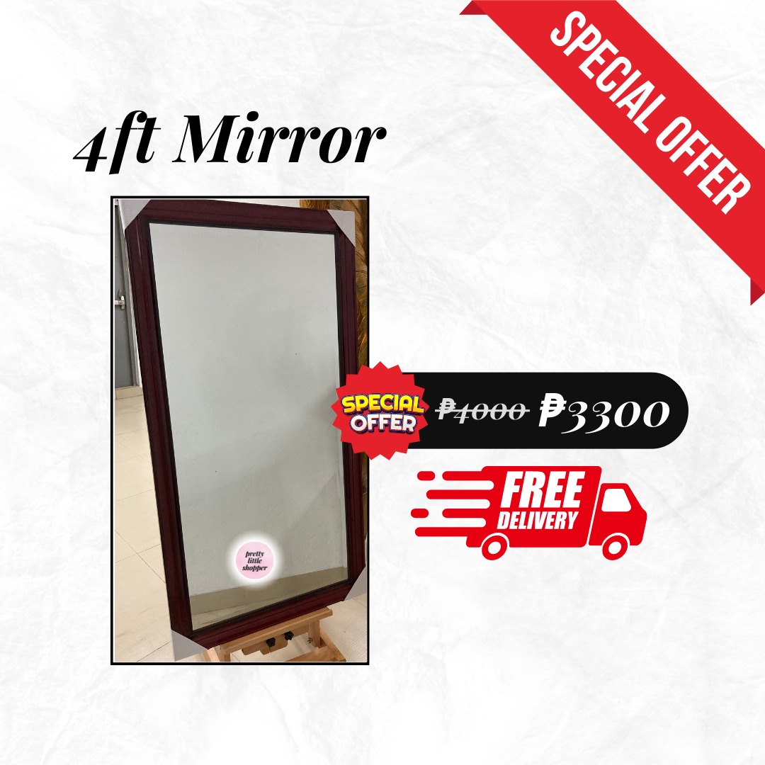 4ft Thick Mirror | Full Body Mirror on Carousell