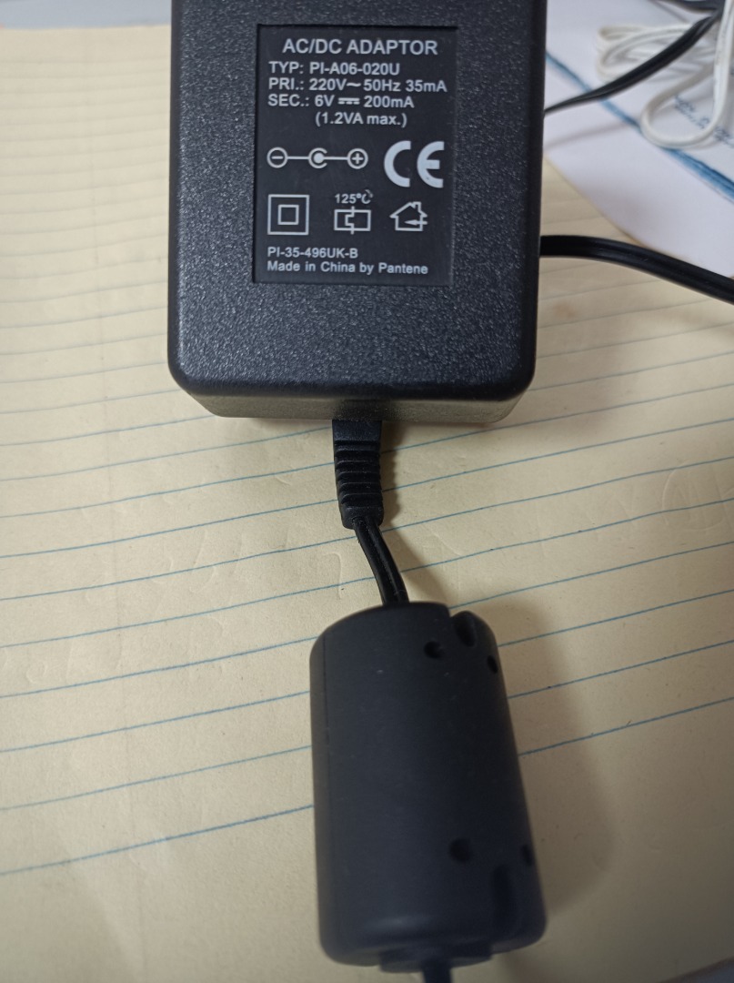 AC/DC Adator 6V 200maA---1.2VA, 家庭電器, 轉插器及插頭 - Carousell