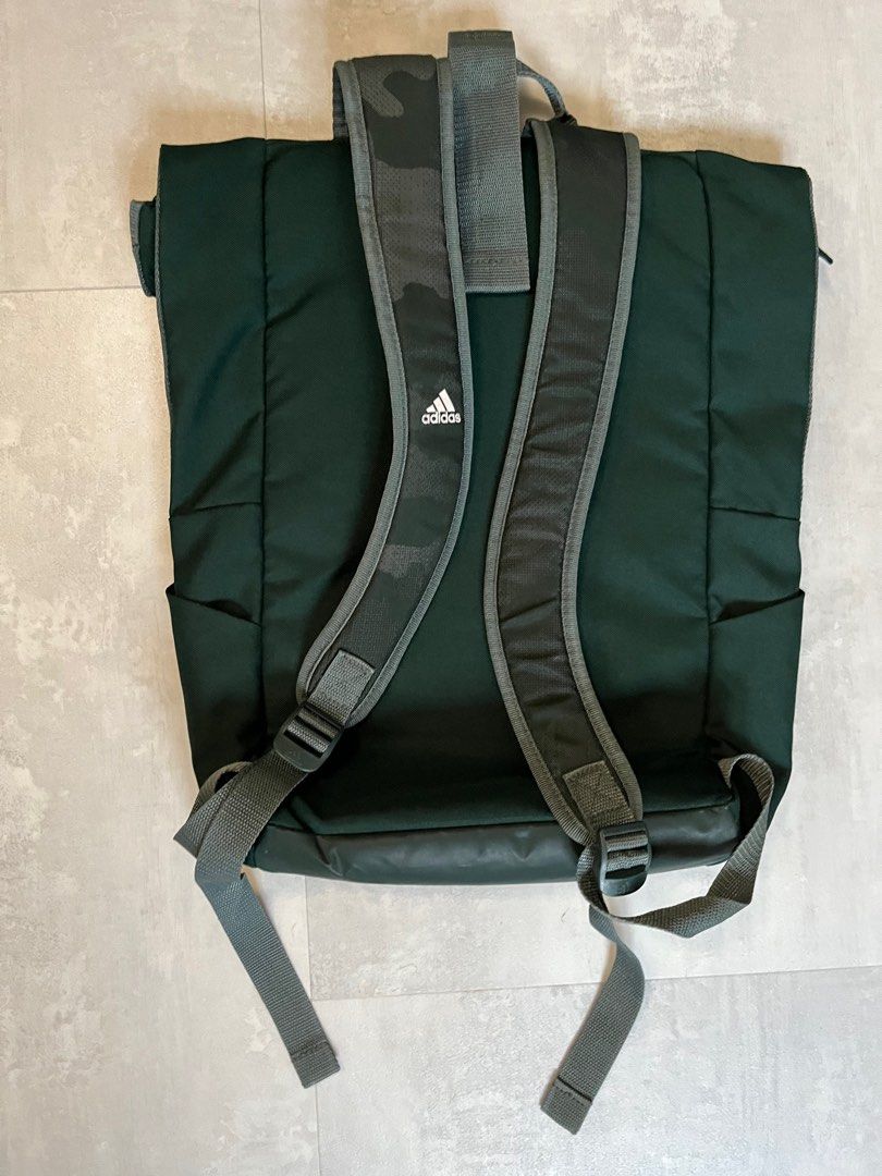 Adidas dark green backpack, Men's Fashion, Bags, Backpacks on Carousell