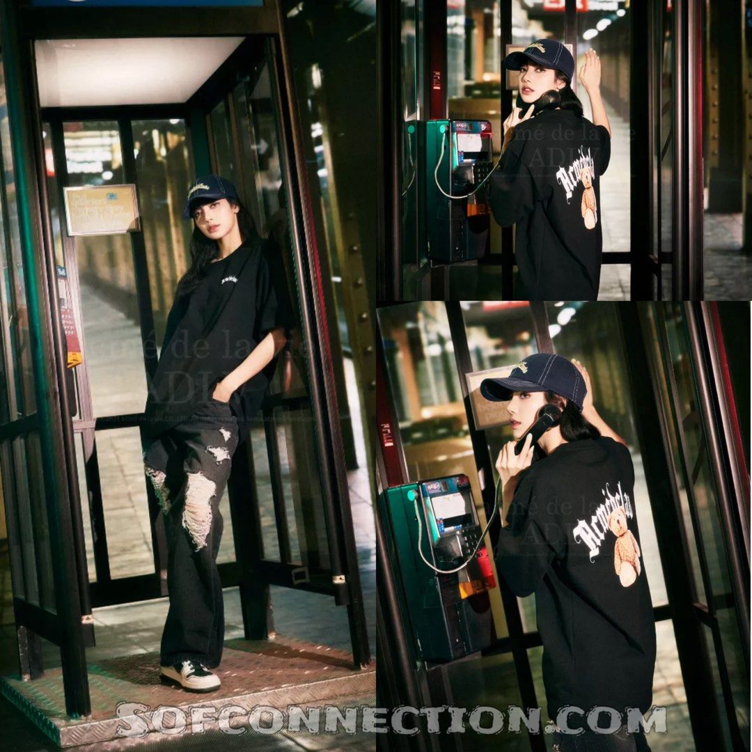 [ADLV X LISA] Script Logo Color Embroidery Ball Cap, Men's Fashion ...