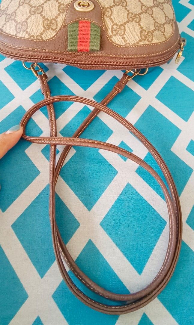 Authentic Gucci Sherryline Ophidia Vintage Sling Crossbody Bag Rank A Gold Hardware Clean ...