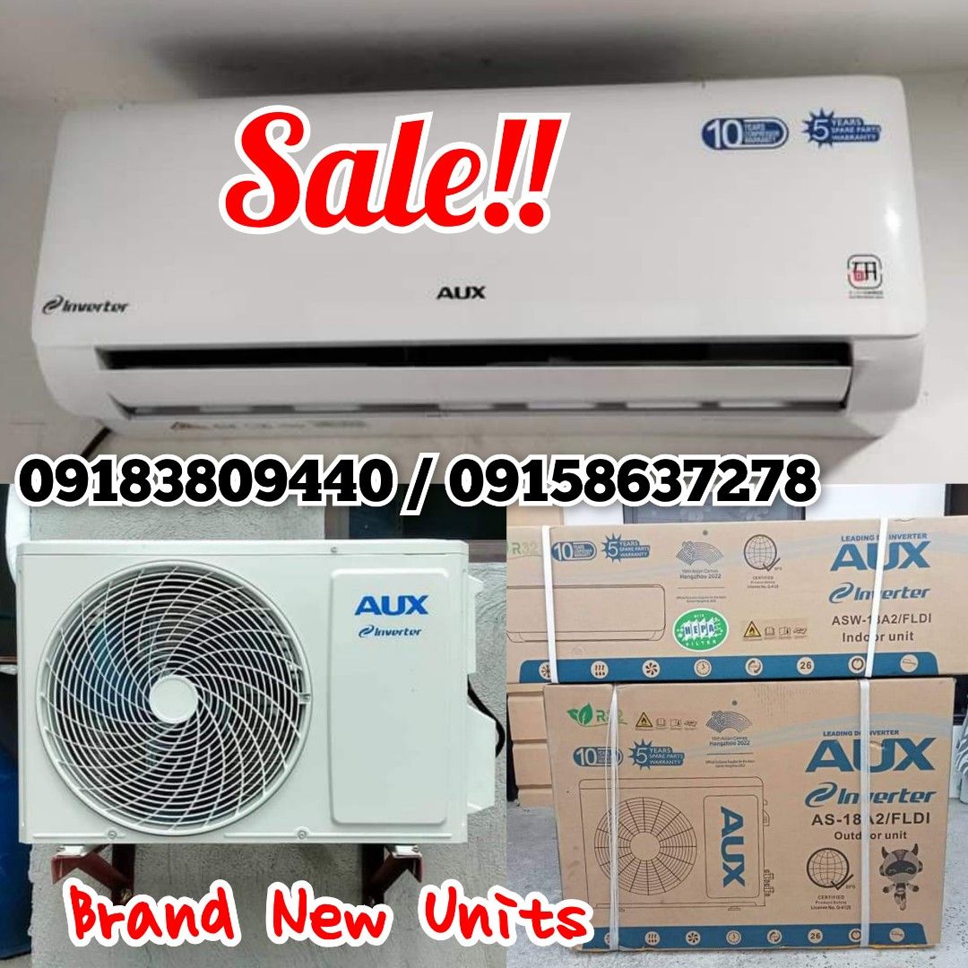 AUX SPLIT TYPE AIRCON INVERTER, TV & Home Appliances, Air Conditioning ...