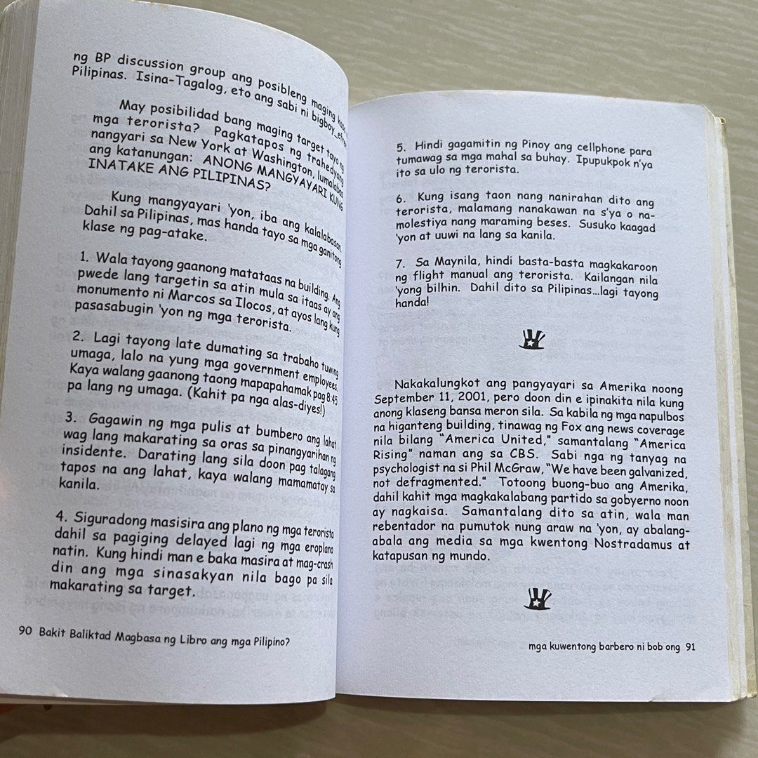 Bakit baliktad magbasa ng libro ang mga pilipino bob ong book, Hobbies ...