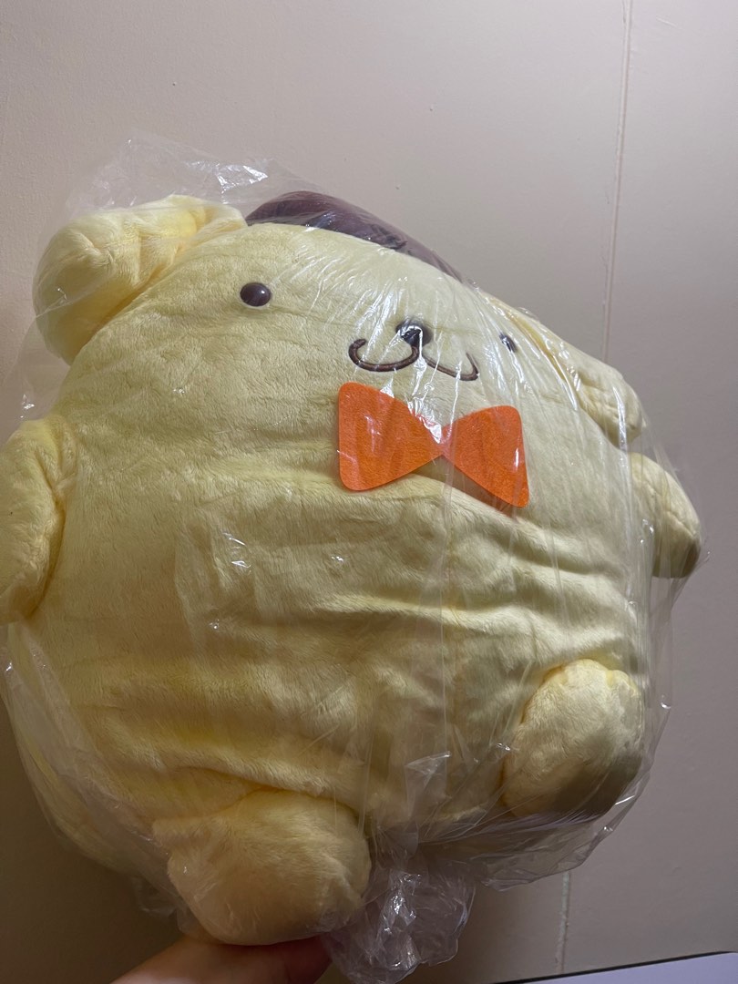 Big Sanrio pompompurin plush toy soft toy, Hobbies & Toys, Toys & Games ...