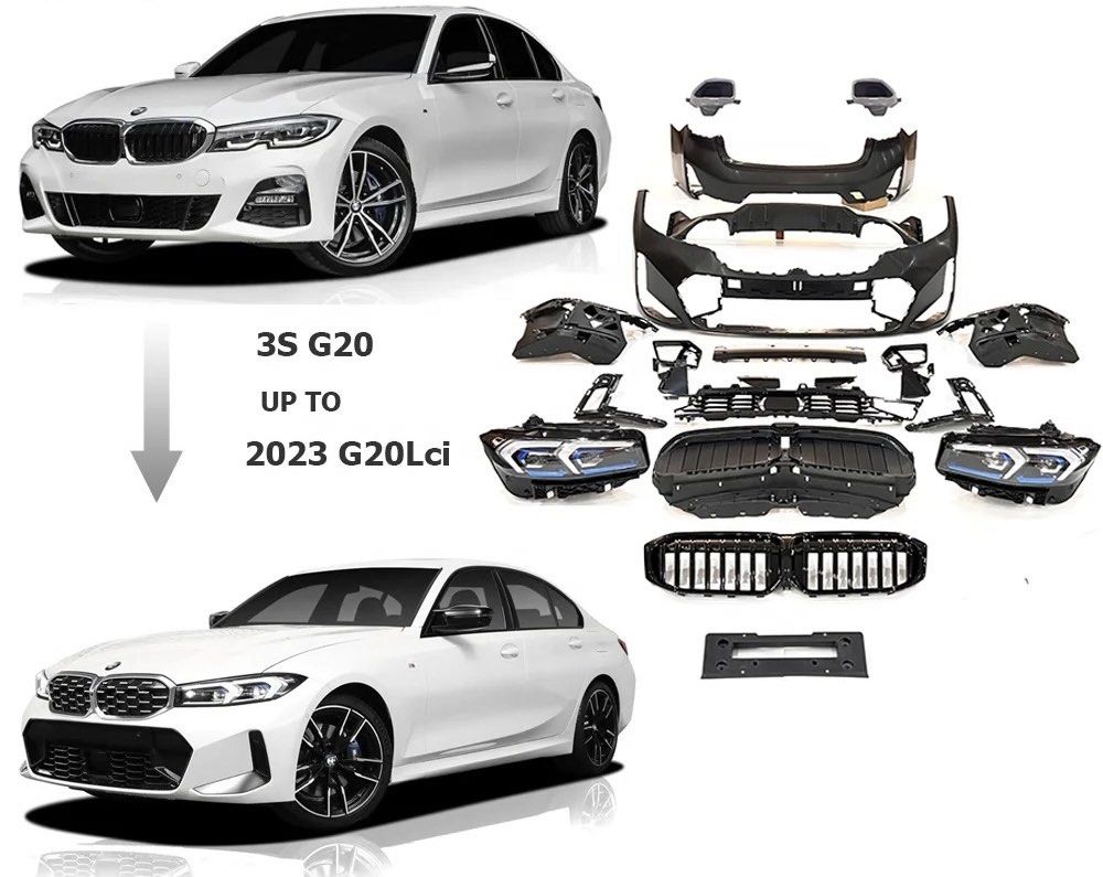 Bmw 3 Series G20 m sport msport Upgrade Face Lift Body Kit Bumper, Car ...
