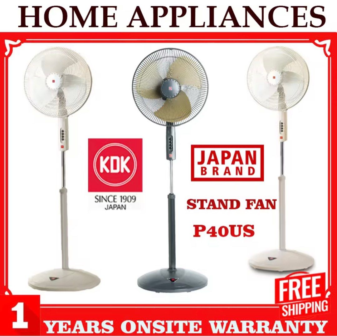 BNIB - kdk stand fan P40US | kdk P40us | 1 years onsite warranty, TV ...
